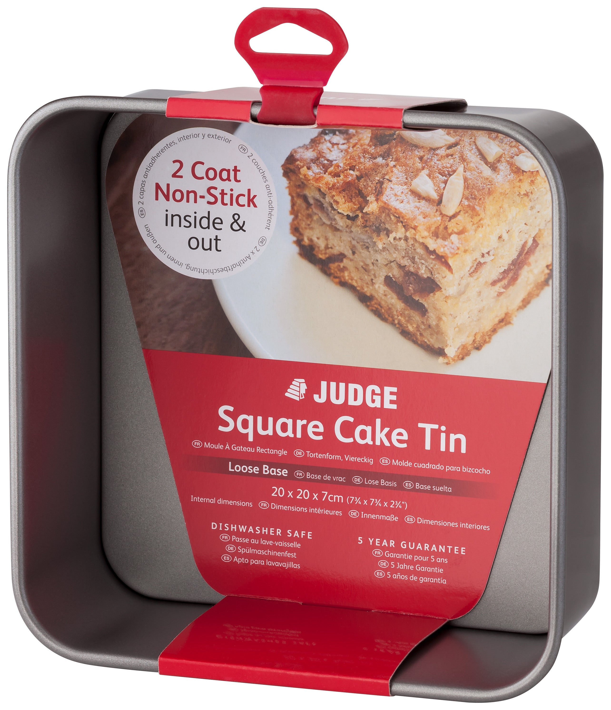 8 Square Cake Tin Loose Base 8 Square Cake Tin Loose Base