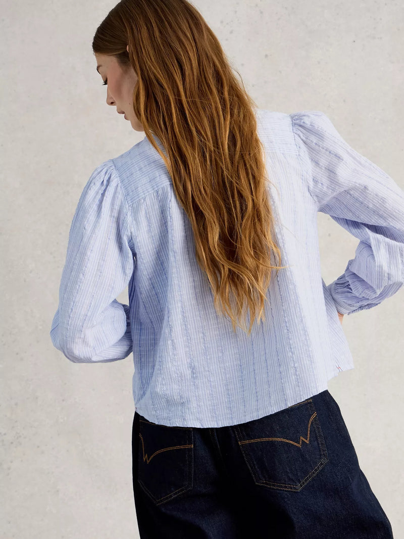 Sammy Smock Top - Blue Multi
