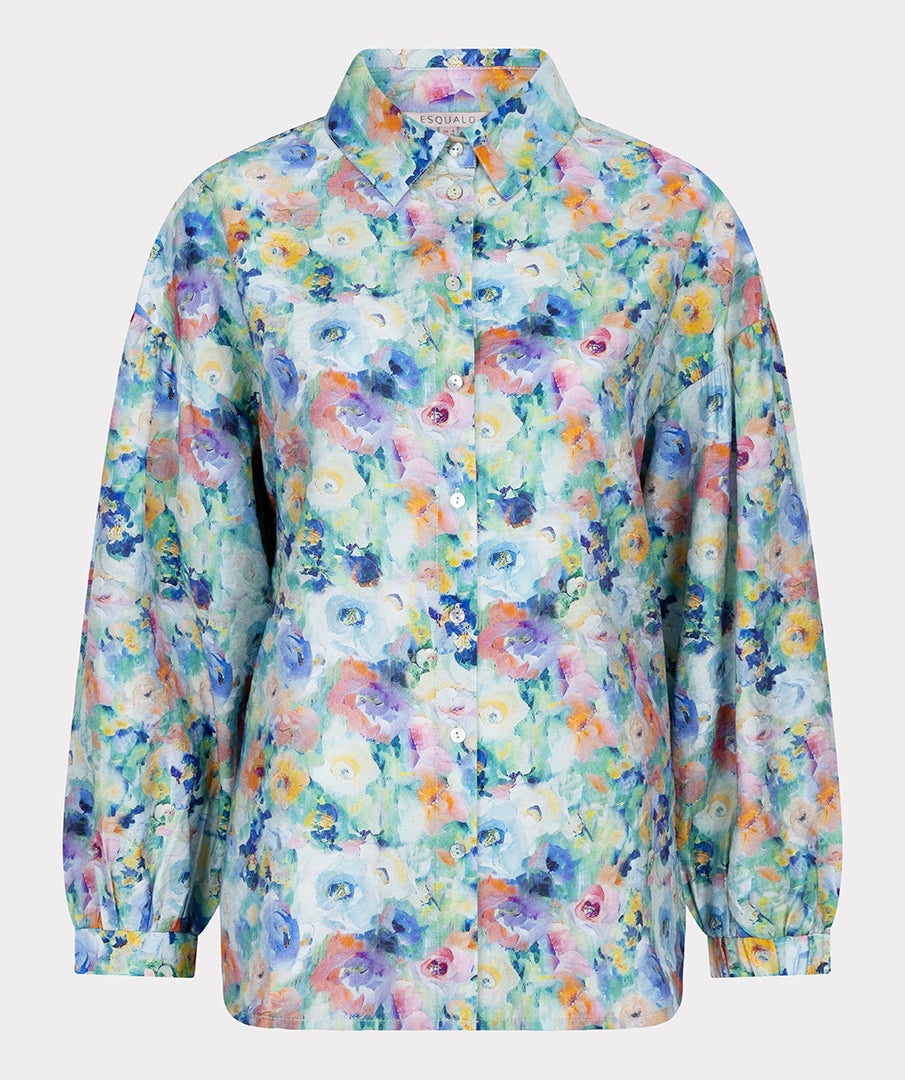 Utopia Flower Oversized Blouse - Print