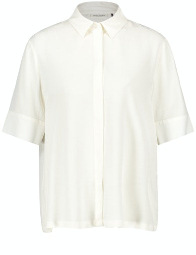 New Dimension SS Blouse - Powder
