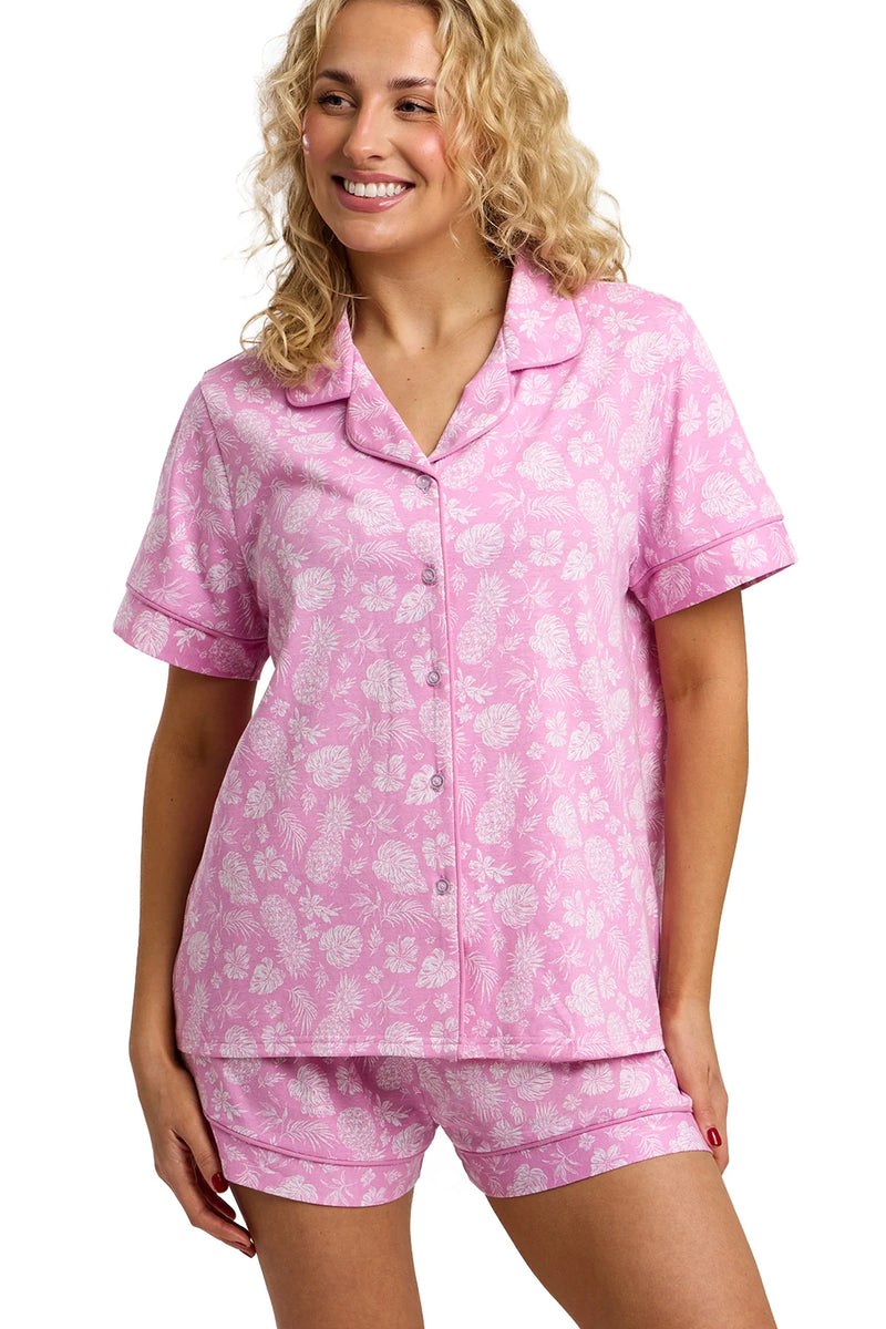 Pineapple Short Pyjama - Pink