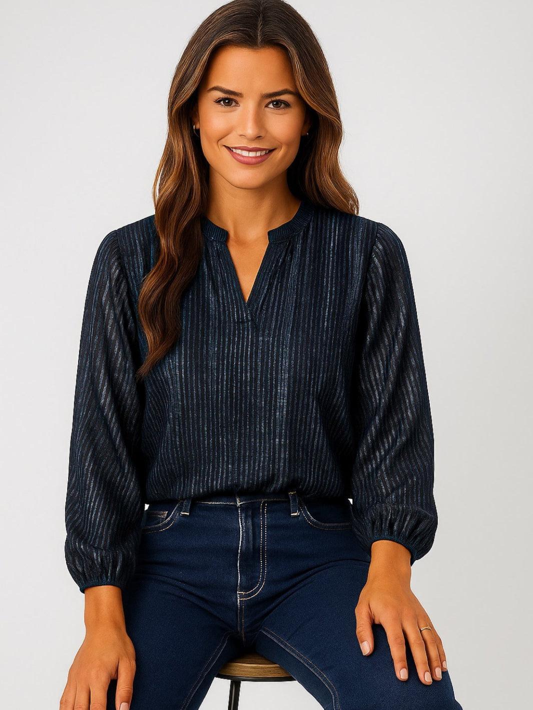 Bella Band Top - Navy