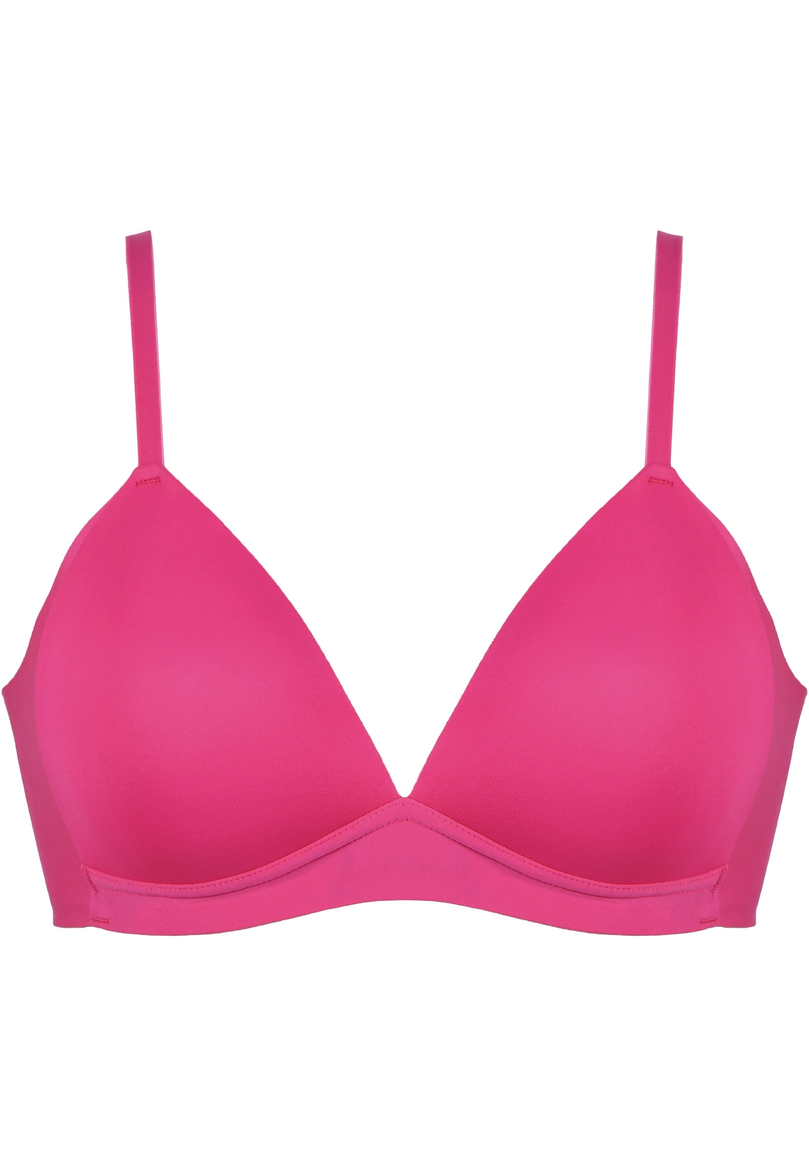Padded Non Wired Bra - Hot Pink