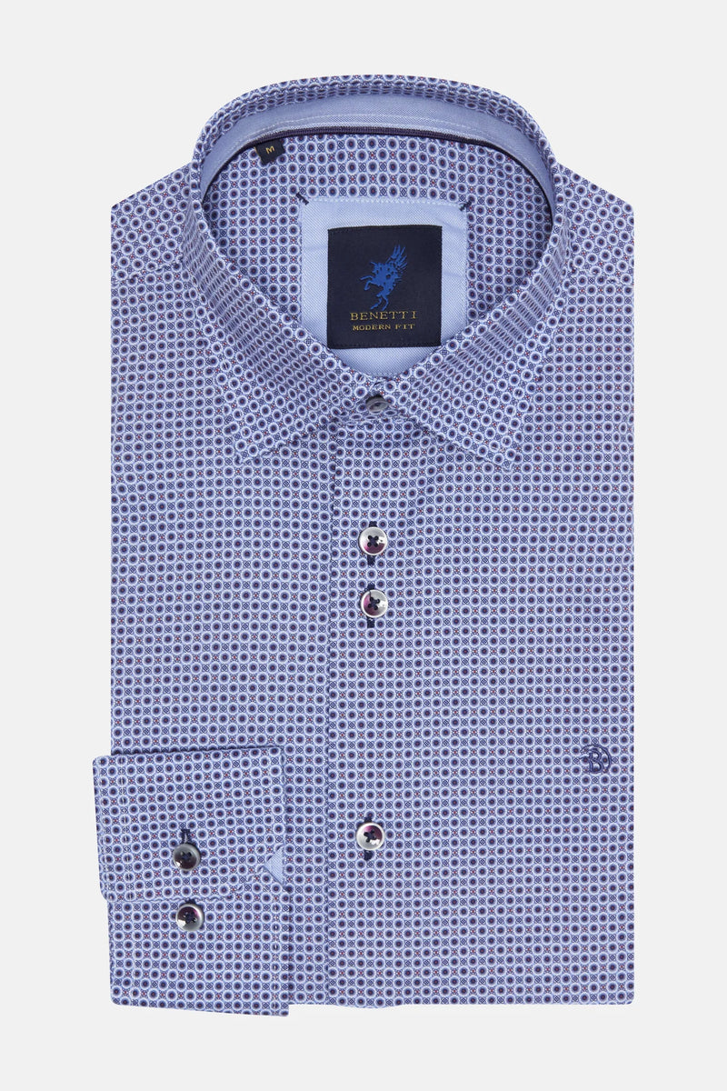 Nick Long Sleeve Shirt - Blue