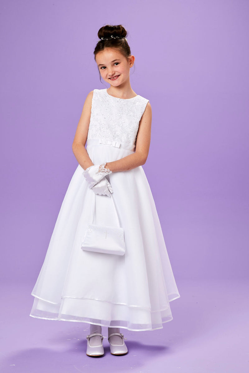 Imogen Communion Dress - White