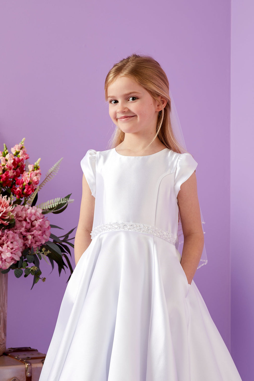 Mimi Communion Dress - White