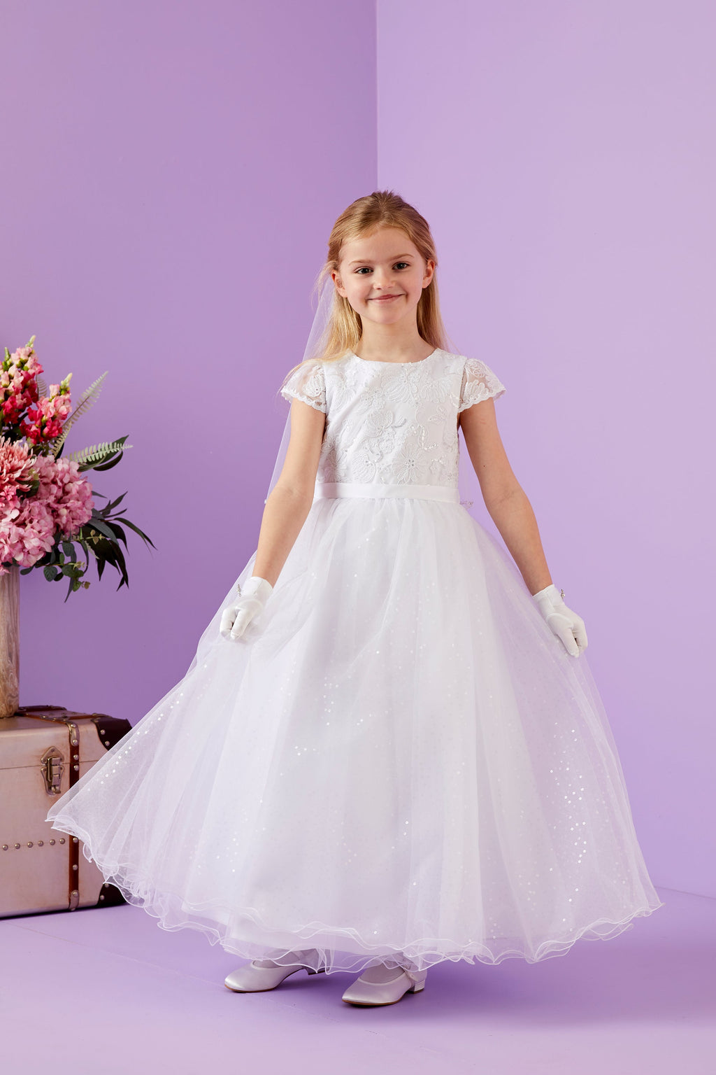 Lola Communion Dress - White
