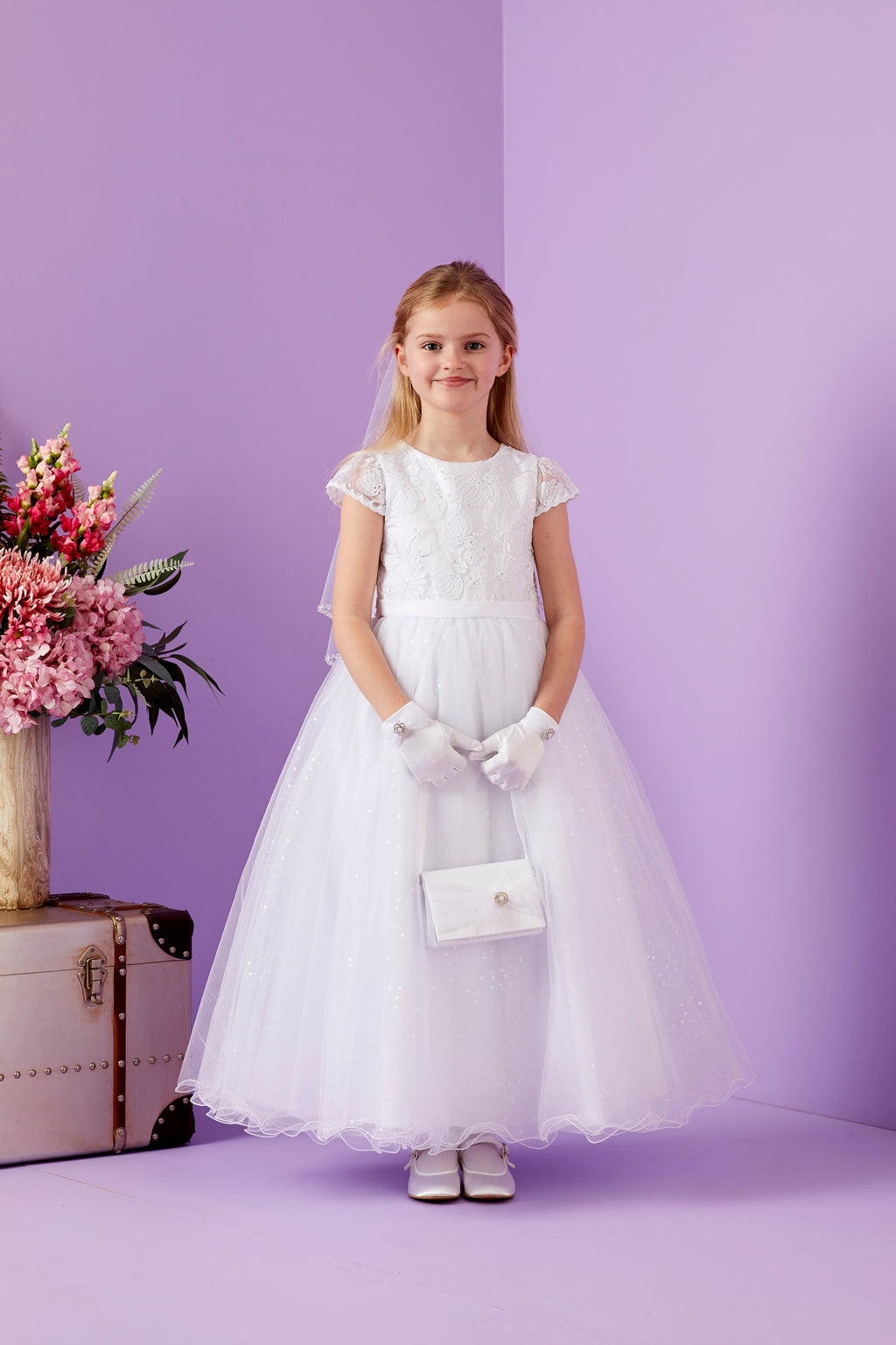 Lola Communion Dress - White