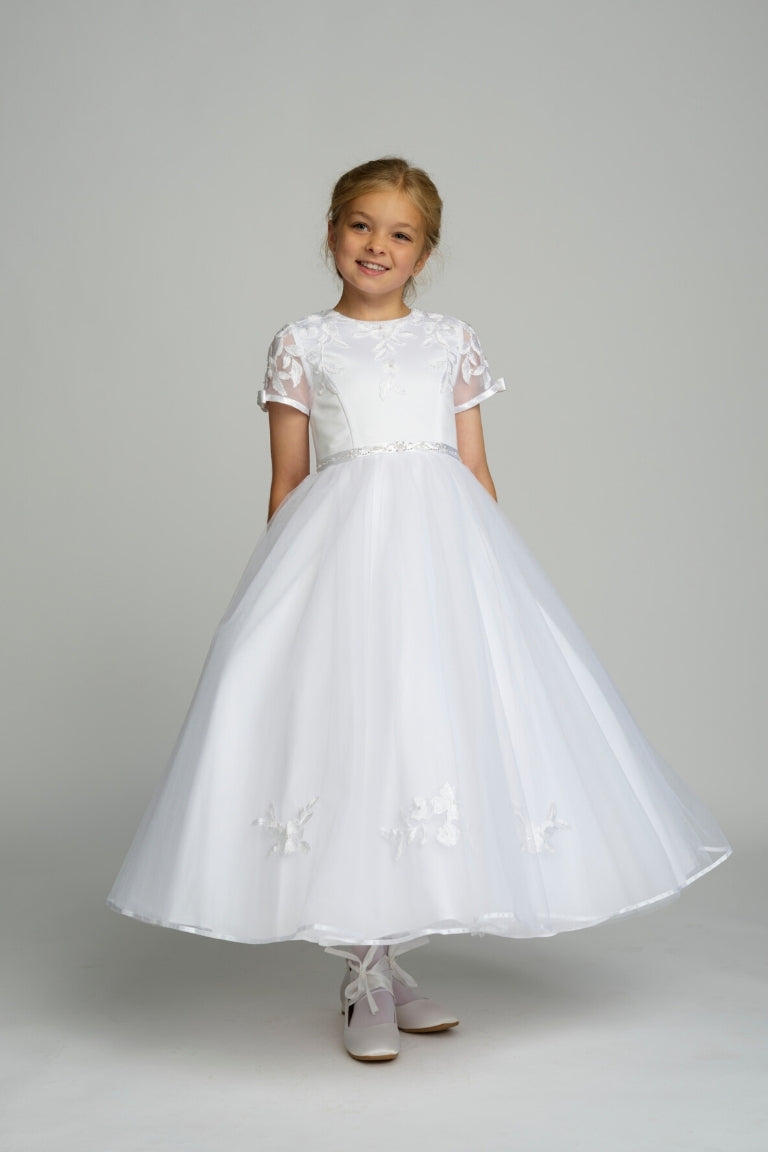 Siun Communion Dress - White