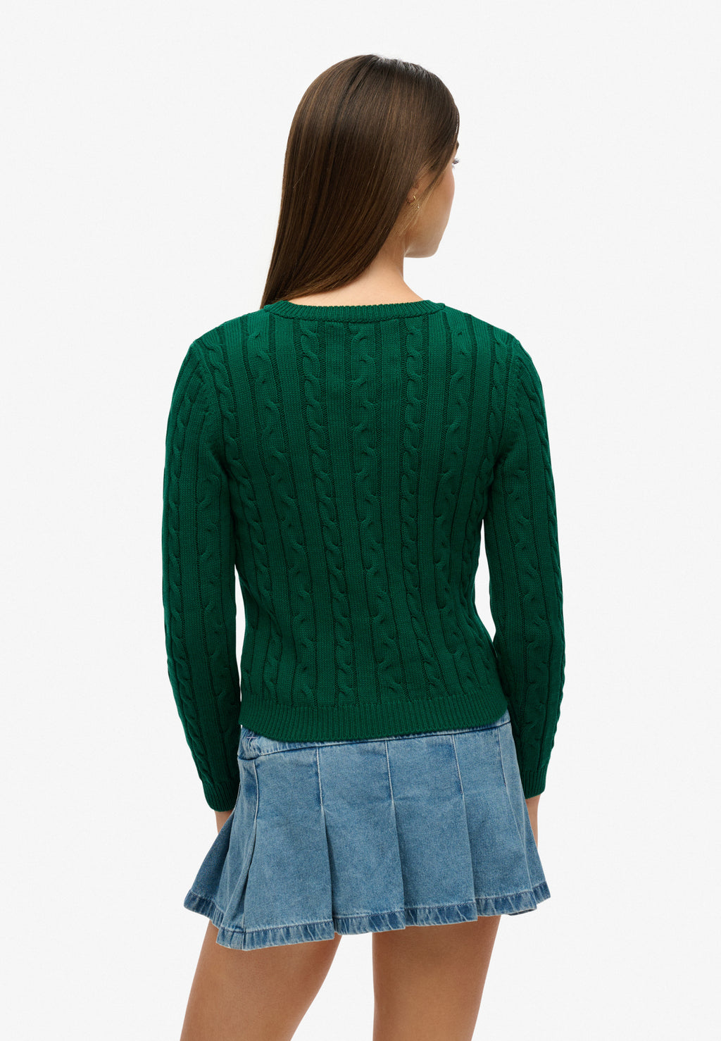 Essentials Cable Jumper - Sharp Green