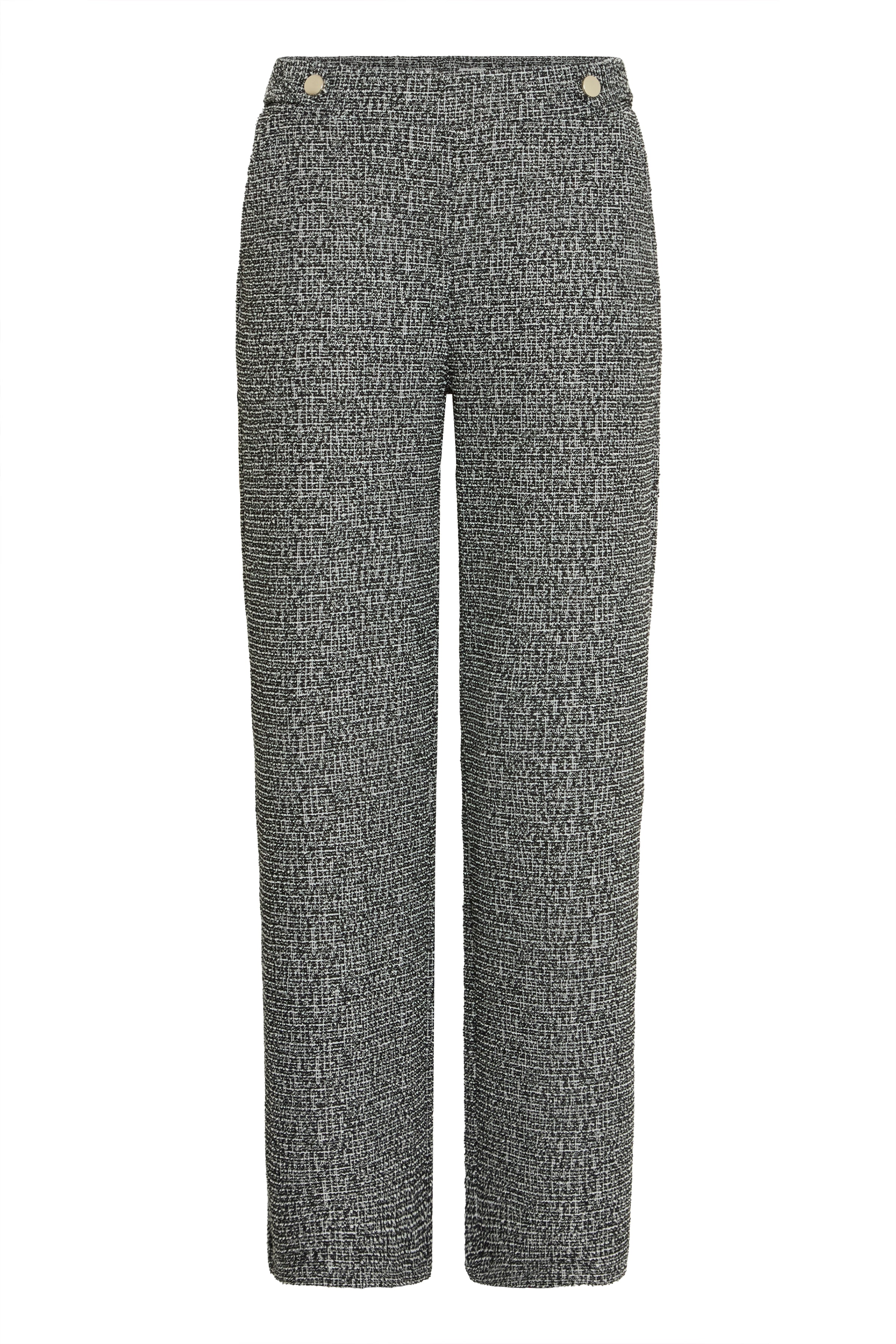 Rowan Button Trousers - Meteorite Salt and Pepper