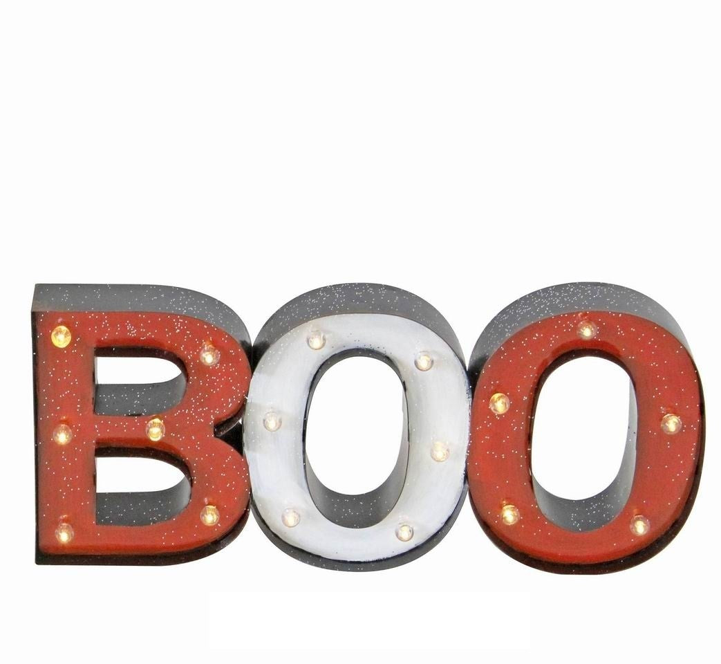 Light Up Boo Sign
