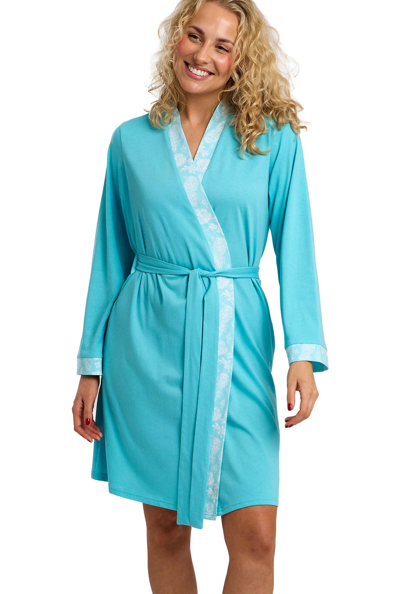 Pineapple Jersey Wrap - Aqua