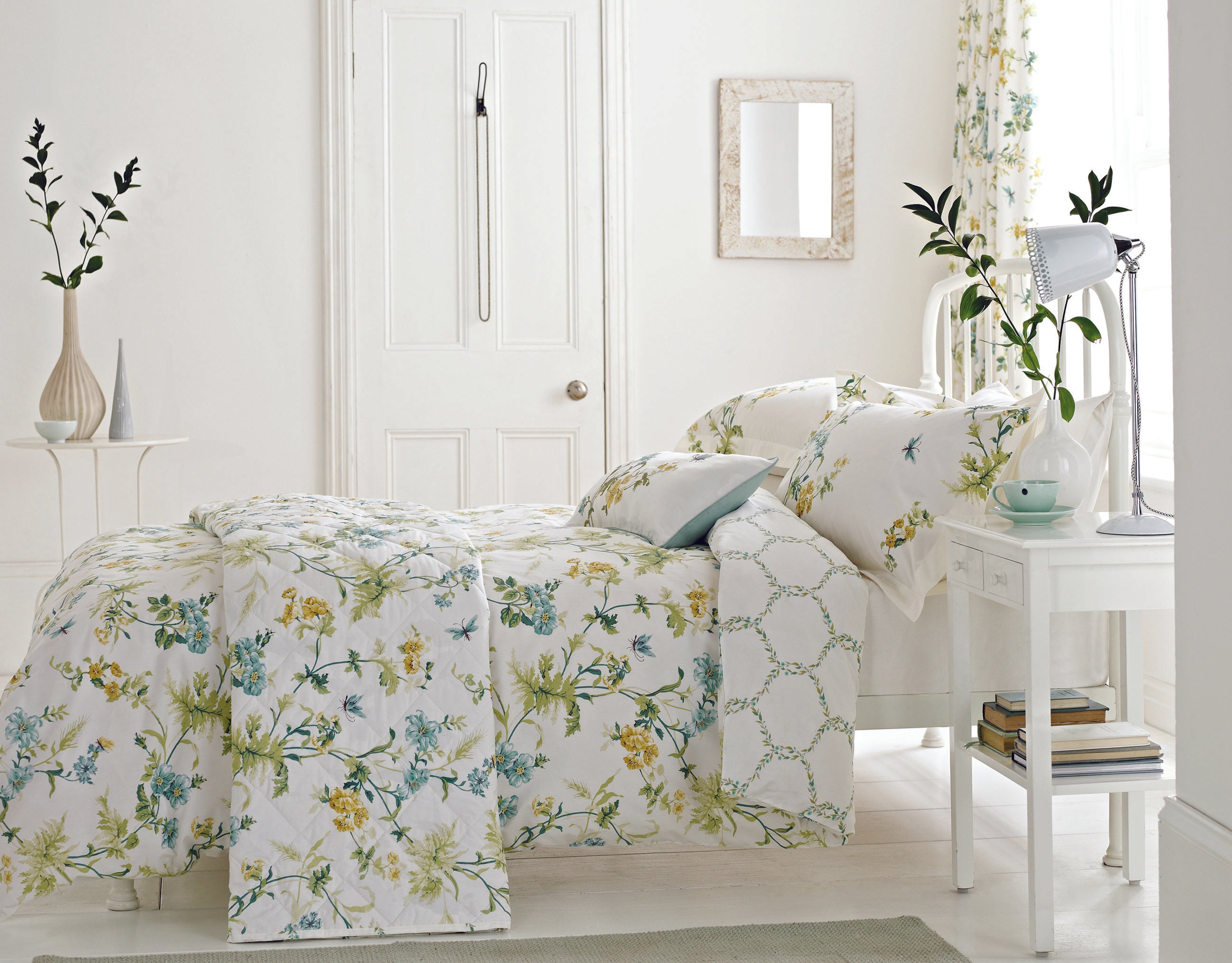 Primrose Hill Duvet Cover Set - Primrose & Meadow Green