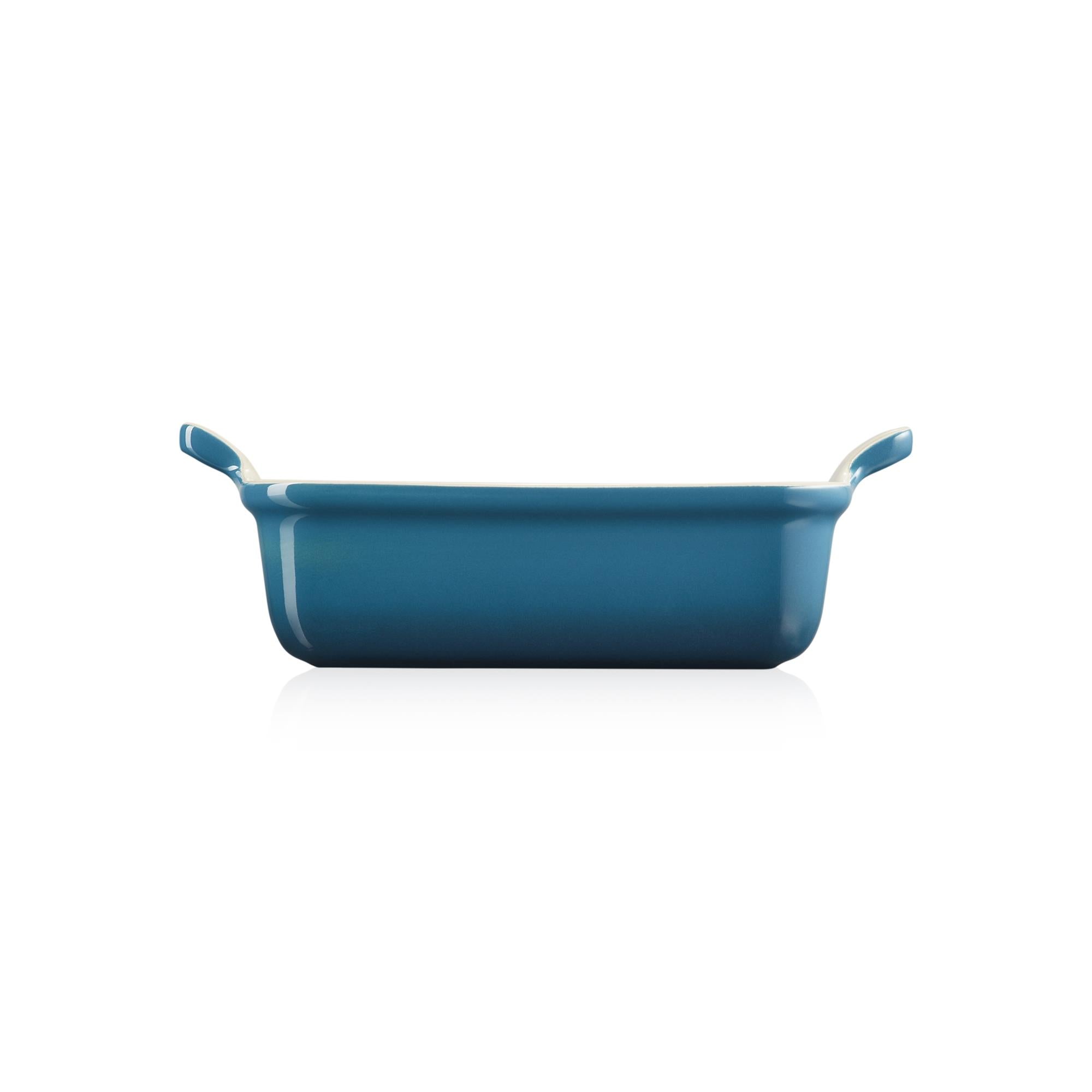 Stoneware Rectangular Dish 19cm - Deep Teal