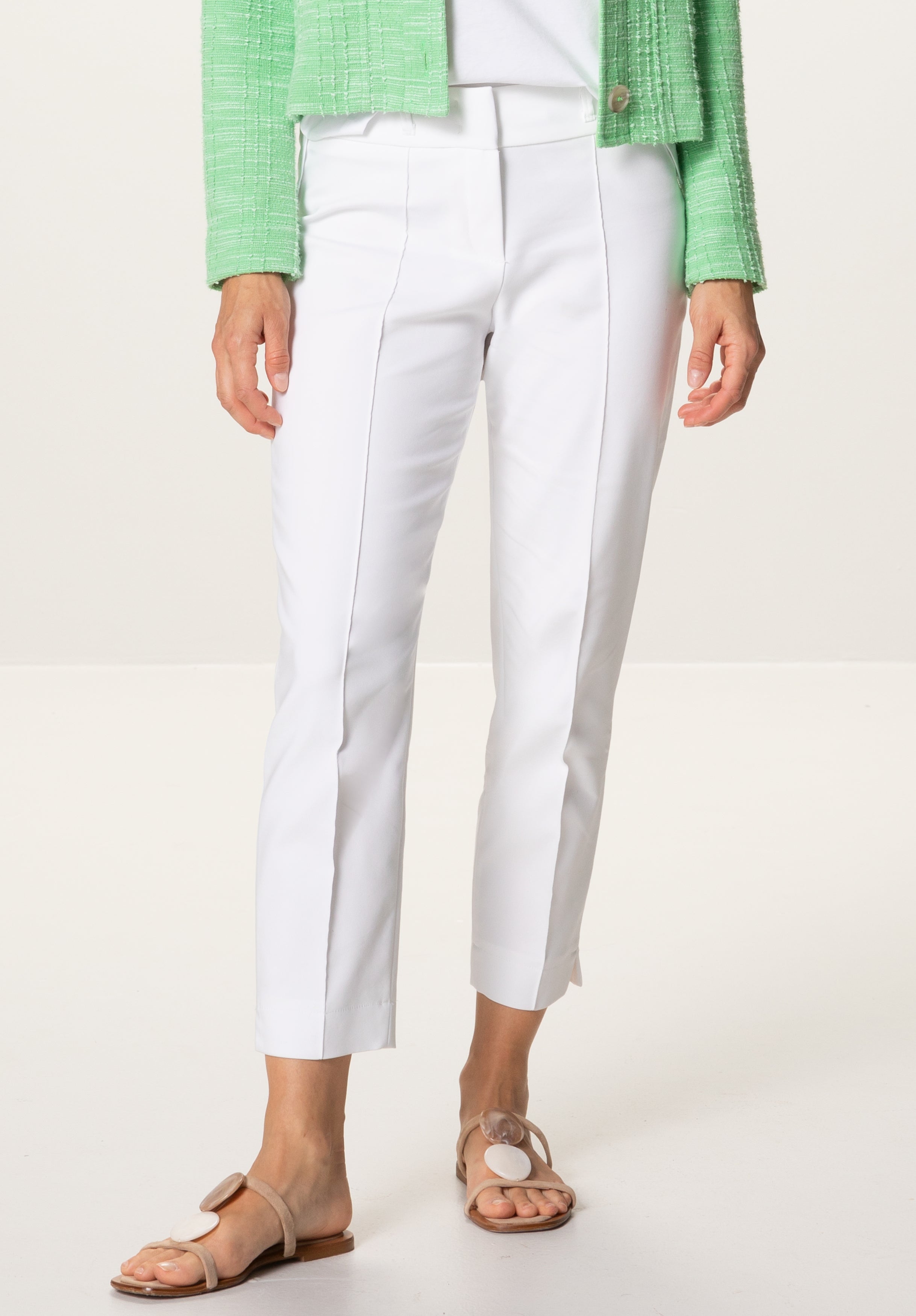 Pink It Up Trouser - White