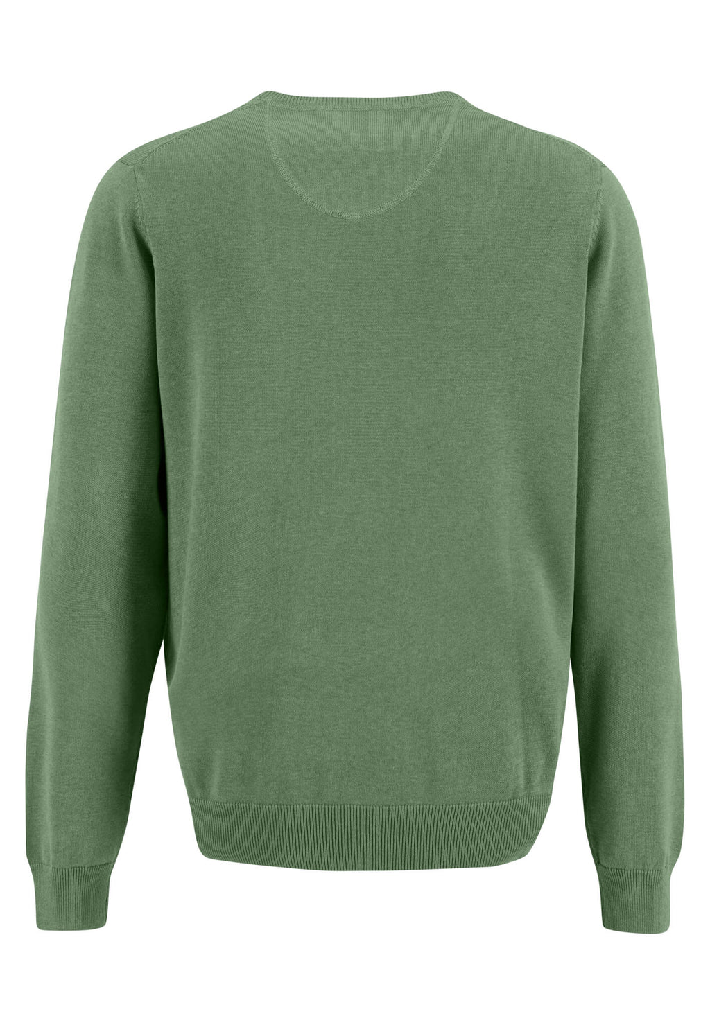 Plain V Neck Jumper - Spring Green