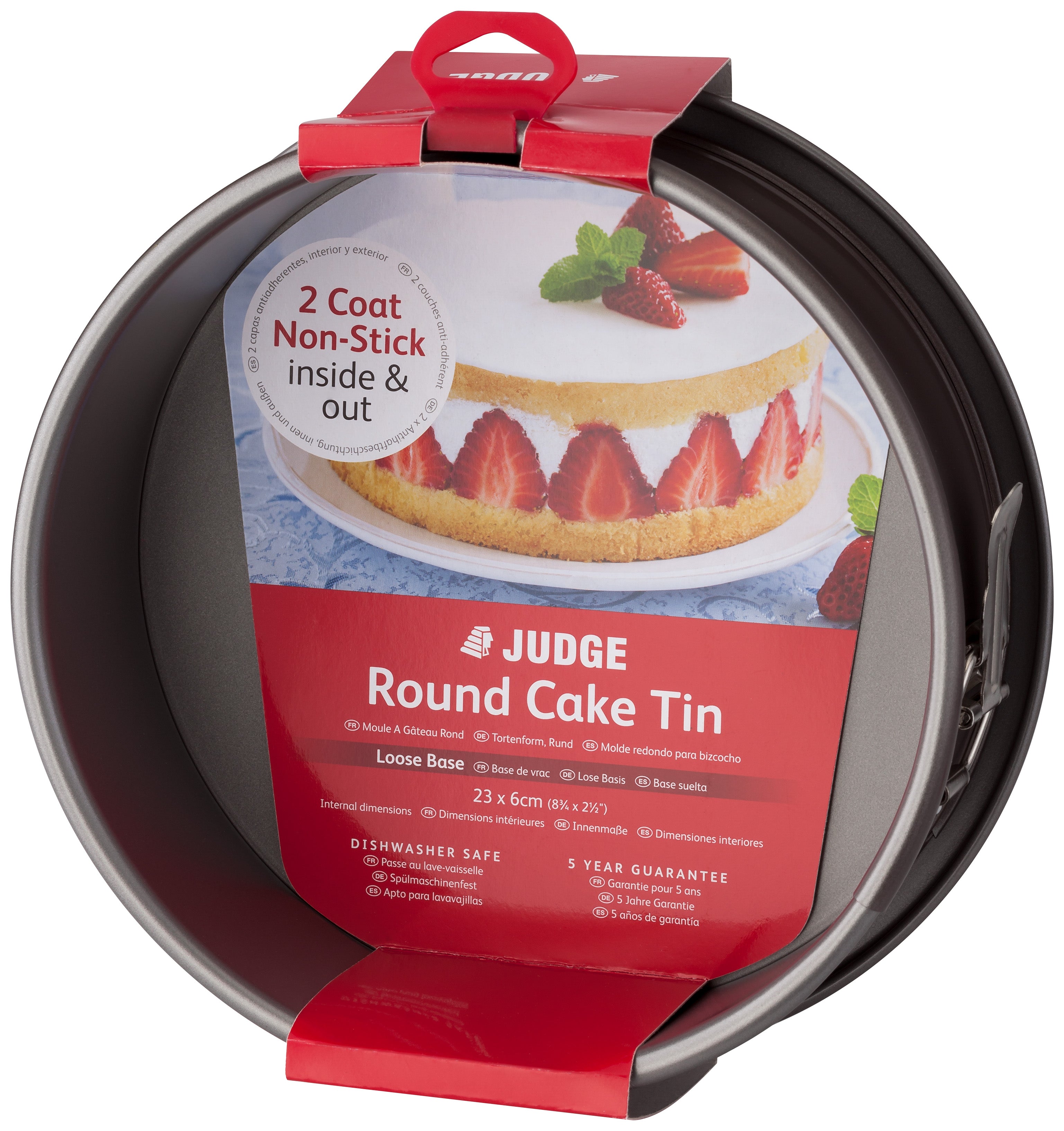 8.75 Springform Round Cake Tin with Serving Base