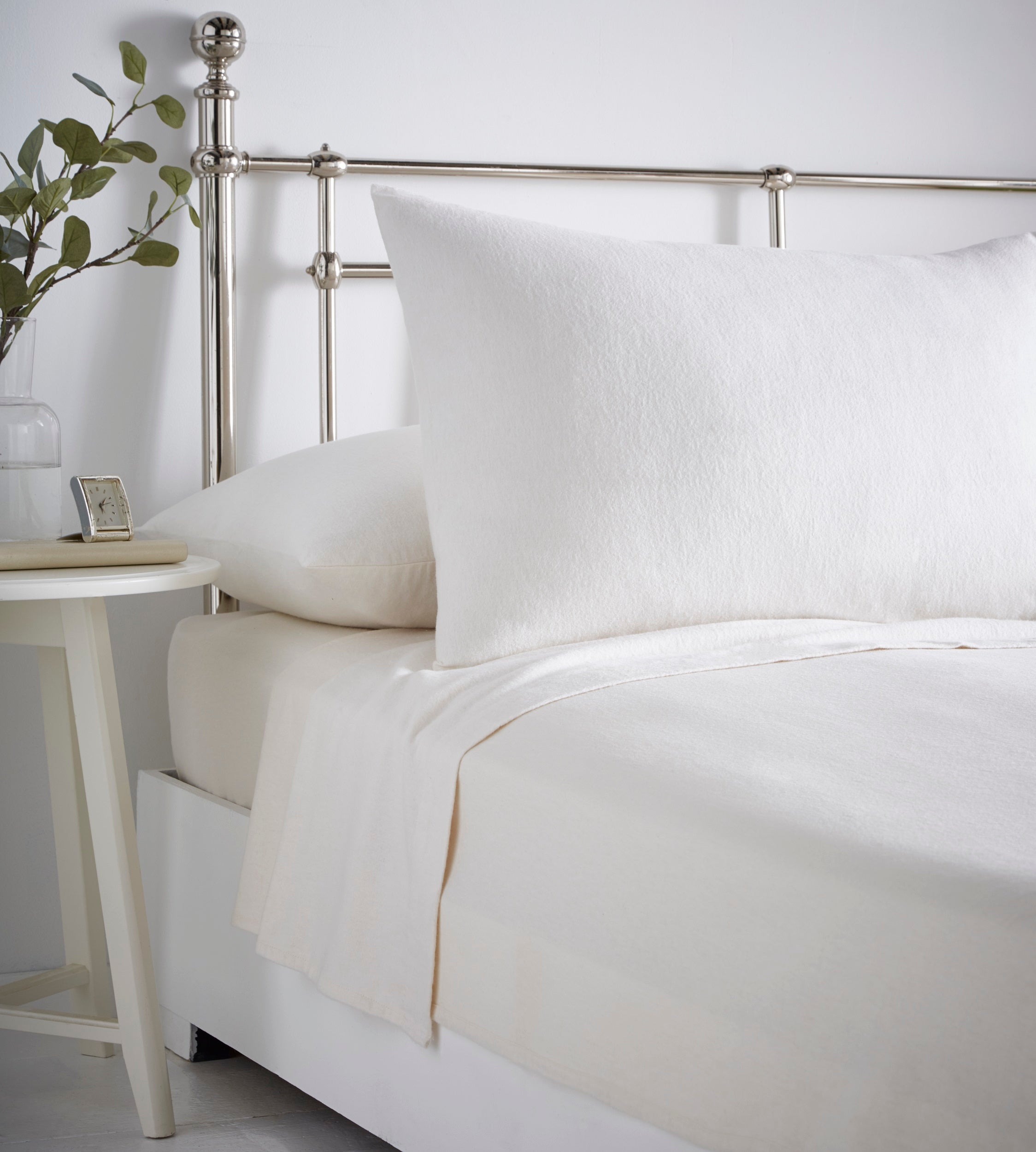 Brushed Cotton Sheet Set - Cream