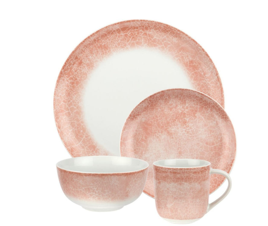 Crackle Pink 16 Piece Boxset