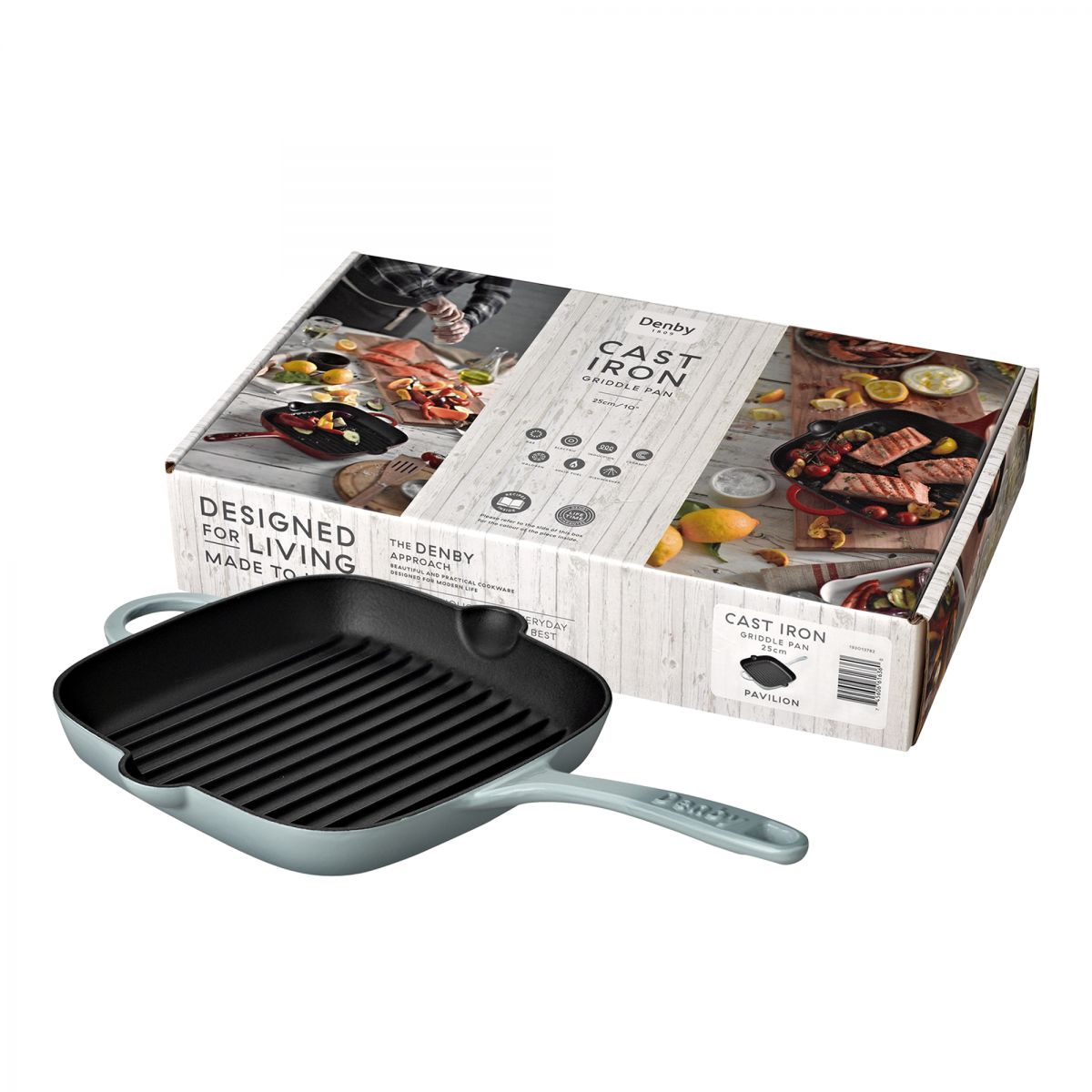 Pavilion Cast Iron 25cm Griddle Pan