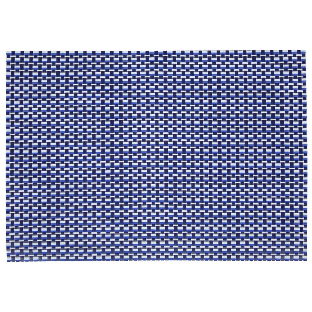 Woven Vinyl Rectangular Placemat Imperial Blue